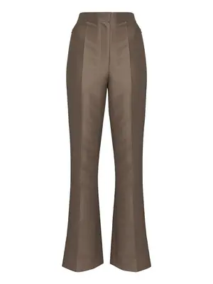 LOW CLASSIC High-rise Slim-fit Trousers - Green