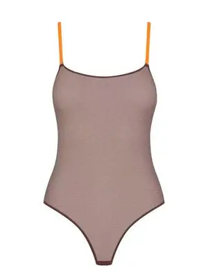 MAISON CLOSE Corps À Corps Mesh Bodysuit - Brown