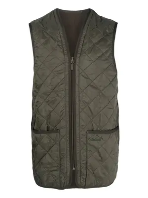 Barbour Quilted Pouch-pocket Gilet - Green
