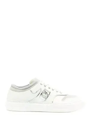 FERRAGAMO Gancini Low-top Sneakers - White