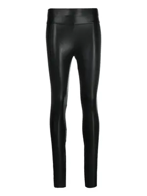 WOLFORD High-rise Faux-leather Leggings