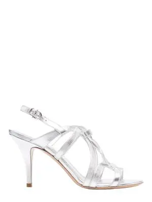 FERRAGAMO 85mm Strappy Sandals - Silver