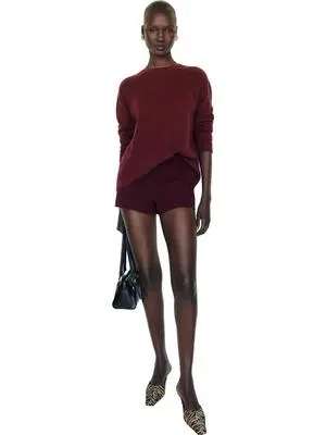 REFORMATION Cashmere Boyfriend Sweater - Red