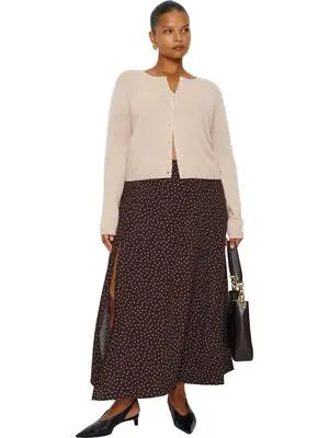 REFORMATION Zoe Skirt Es - Brown