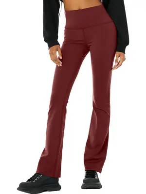 Alo Yoga Airbrush High-waist Bootcut Legging Cranberry