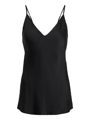 Max Mara Lucca Satin Camisole - Black