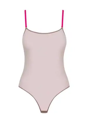 MAISON CLOSE Mesh Bodysuit - Neutrals