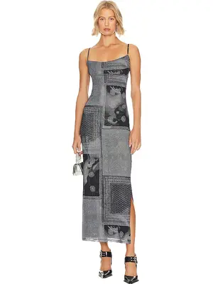 Miaou Miaou Thais Dress Sciarpa Print Sci