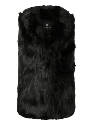 UNREAL FUR Premium Faux Fur Gilet - Black