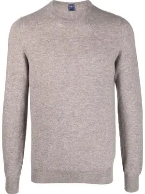 Fedeli Marled Cashmere Jumper - Neutrals