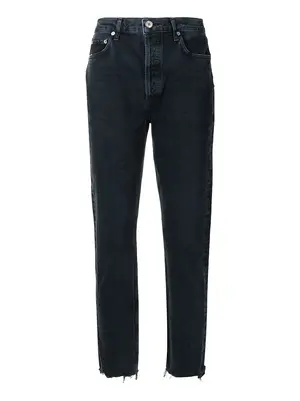 AGOLDE Mid-rise Tapered Jeans - Blue