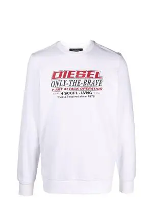 DIESEL Logo-print Sweatshirt - White