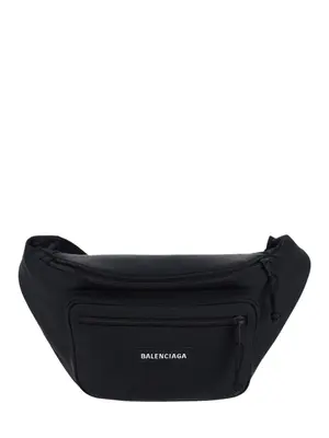Balenciaga Explorer Logo-patch Belt Bag - Black