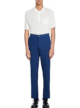 Sandro Sandro Jersey Pants Petrolium Blue