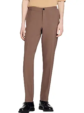 Sandro Sandro Jersey Pants Taupe