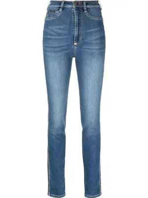 Philipp Plein Super-high Waisted Skinny Jeans - Blue