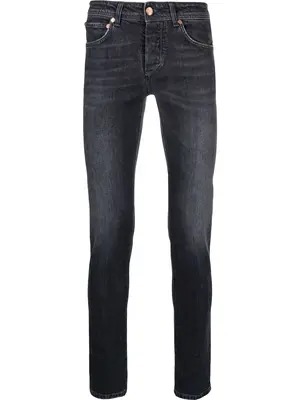 BARBA NAPOLI Skinny-cut Jeans - Black