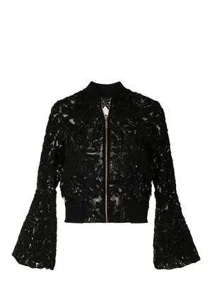 Elie Saab Sequin-embellished Jacket - Black