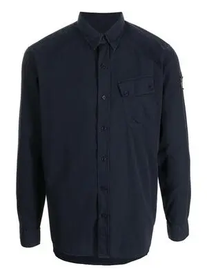 Belstaff Flap-pocket Cotton Shirt - Blue