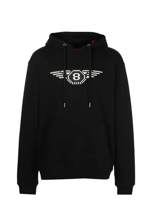 MOSTLY HEARD RARELY SEEN Flying 8 Cotton Hoodie - Black