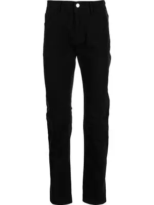 Armani Exchange Logo-patch Slim-fit Jeans - Black