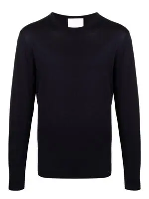 ALLUDE Fine-knit Virgin Wool Jumper - Blue