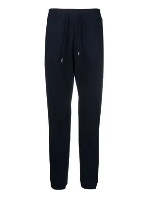 Bruno Manetti Drawstring-waist Wool Track Trousers - Blue