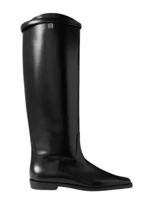 TOTÊME-TOTEME + Net Sustain The Riding Leather Knee High Boots