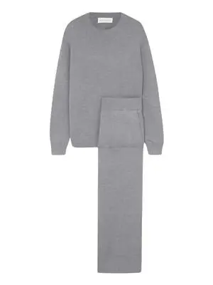 Olivia Von Halle Olivia Von Halle Silk Cashmere Set Gray