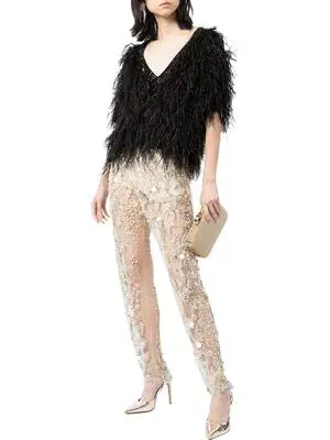 JENNY PACKHAM Sequined Tapered Trousers