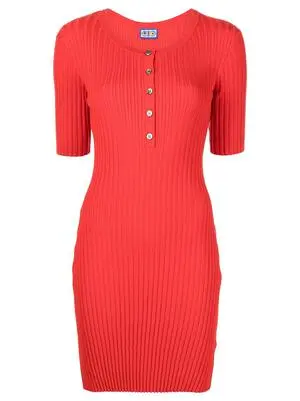 Lhd Samphire Knitted Dress - Red