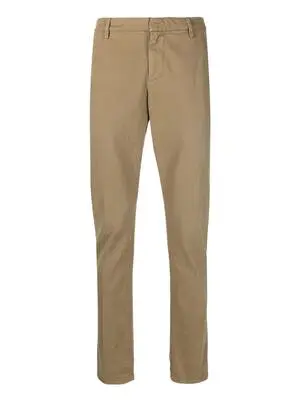 DONDUP Jetted-pocket Cotton Chinos - Neutrals