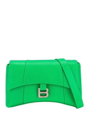 Balenciaga Xs Soft Hourglass Shoulder Bag - Vivid Green