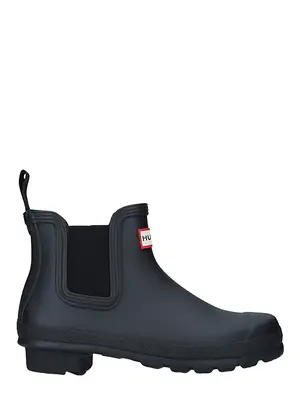 Hunter Original Chelsea Rubber Ankle Boots - Black