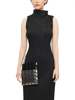 Issey Miyake Basic Sleeveless Pleated Top - Black