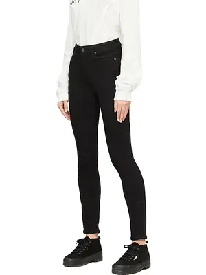 Paige Margot Ultra-skinny High-rise Jeans - Black Shadow