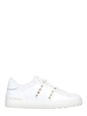 Valentino Garavani Rockstud Leather Low-top Trainers - White