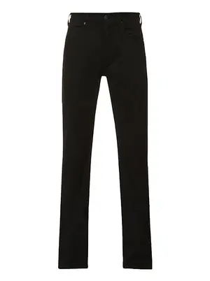 Paige Normandie Straight-leg Jeans - Black Shadow