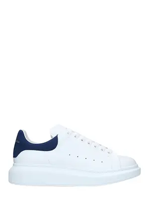 Alexander McQueen Alexander McQueen Leather Platform Trainers White/navy