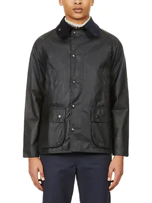 Barbour Bedale Waxed-cotton Jacket - Navy