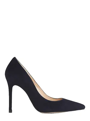 LK BENNETT Fern Suede Courts - Blu-navy