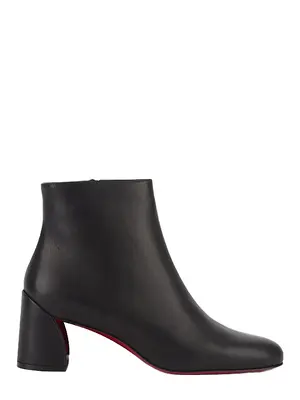 CHRISTIAN LOUBOUTIN Turela 55 Leather Ankle Boots - Black