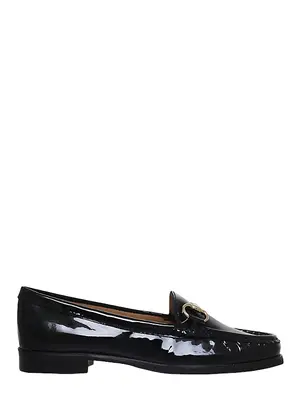 Carvela Patent Leather Loafers - Black