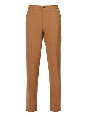 Sandro High-rise Stretch-jersey Trousers - Naturels