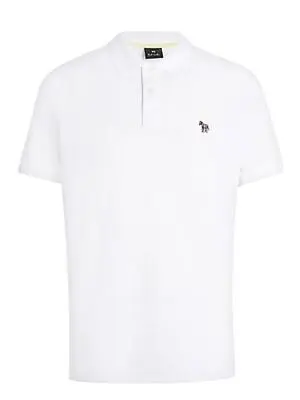 Paul Smith Zebra-embroidered Cotton-piqué Polo Shirt - White