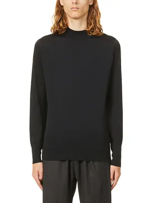 John Smedley Harcourt Wool Jumper Black