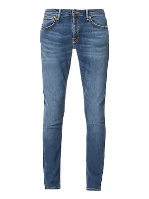 Nudie Jeans Skinny Lin Tapered Jeans - Dark Blue Navy