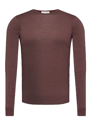 John Smedley John Smedley Lundy Crewneck Jumper Copper
