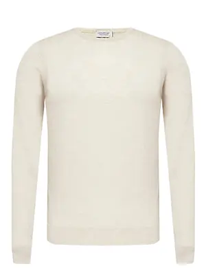 John Smedley John Smedley Lundy Crewneck Jumper Grey Fleece