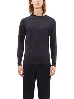 John Smedley John Smedley Lundy Crewneck Jumper Hepburn Smoke
